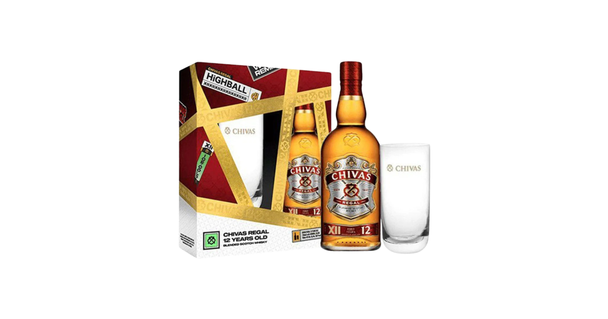 Chivas Regal 12 Year Old Highball Glass Gift Set 2023 | The Chamber