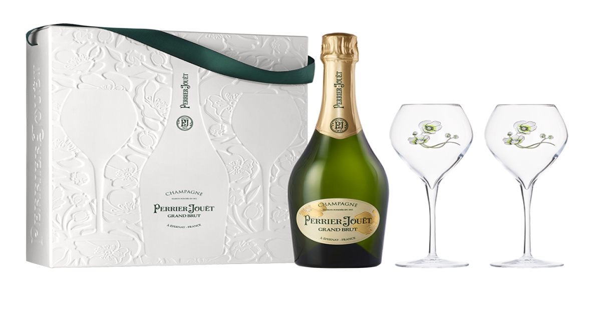 Perrier Jouet Grand Brut Champagne 75cl 2025 Gift Pack | The Chamber