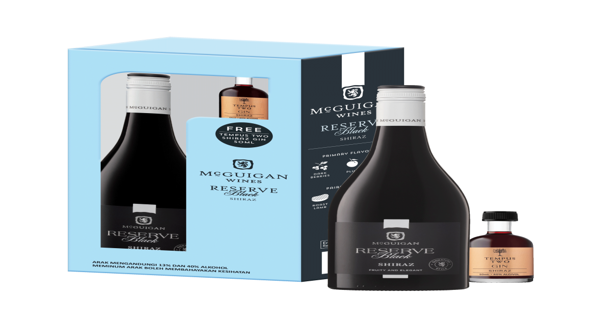 McGuigan Reserve Black Shiraz 75cl + Tempus Two Shiraz Gin | The Chamber